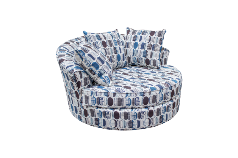 Loop Swivel Custom Nest Chair - Splendid Furnishings