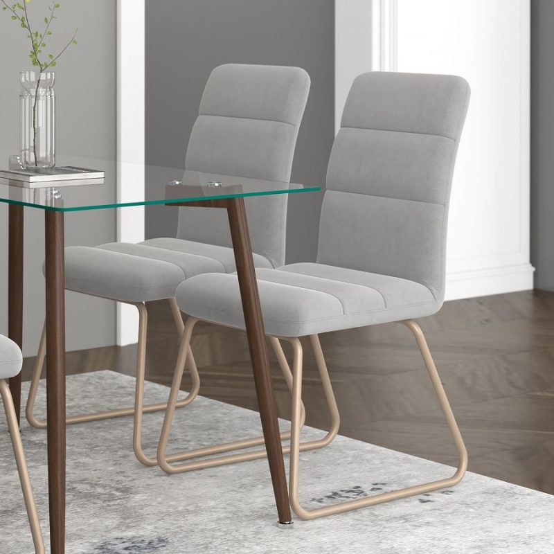 Livia Grey Side Chair - Splendid Furnishings